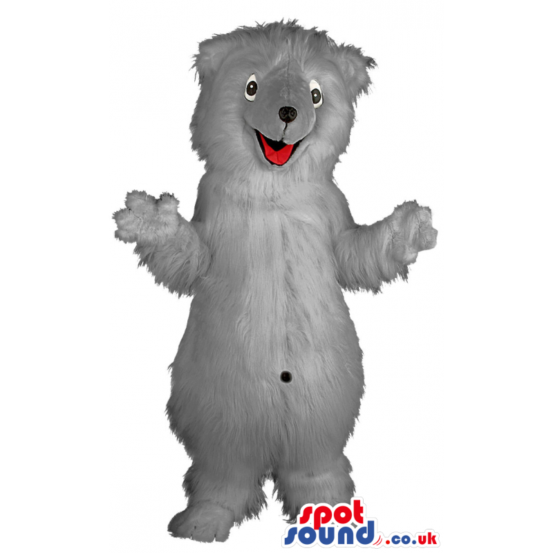 Buy Mascots Costumes in UK - Plain White Or Grey Bear Animal ...