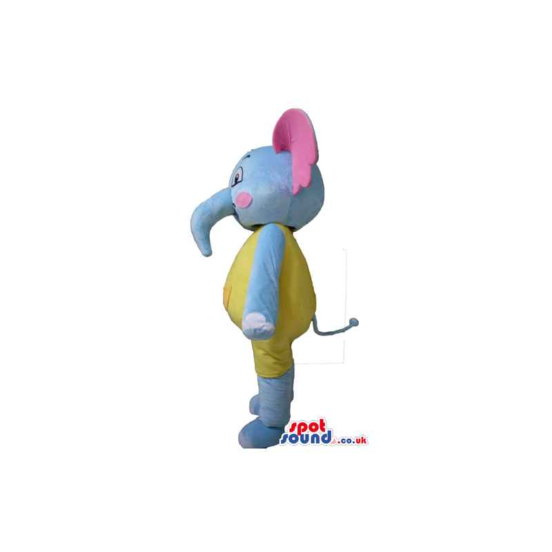 Mascots - SPOTSOUND UK - Light-blue elephant Sizes L (175-180CM)